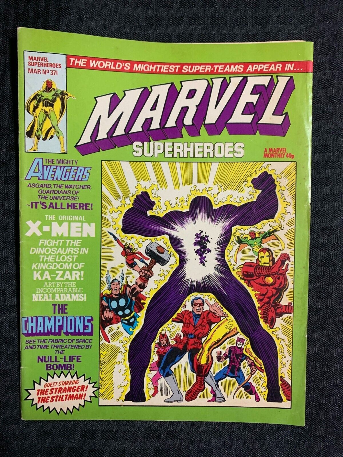 1981 March MARVEL SUPERHEROES UK Magazine #371 VG+ 4.5 John Byrne ...