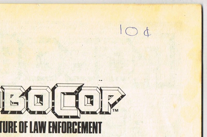 RoboCop #1 (1987) Marvel 1st Appearance of Robocop - RARE NEWSSTAND ...