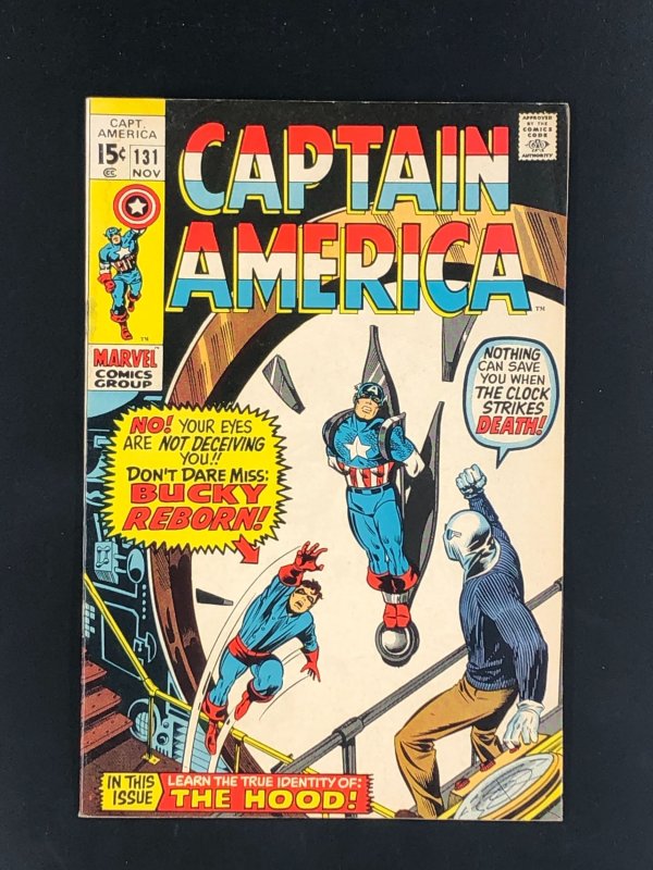 Captain America #131 (1970) FN Hood (Baron Strucker Robot) Appearance ...