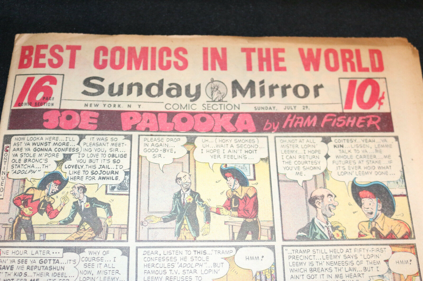 1951 Sunday Mirror Weekly Comic Section July 29th (Fine+) Wayne Boring ...