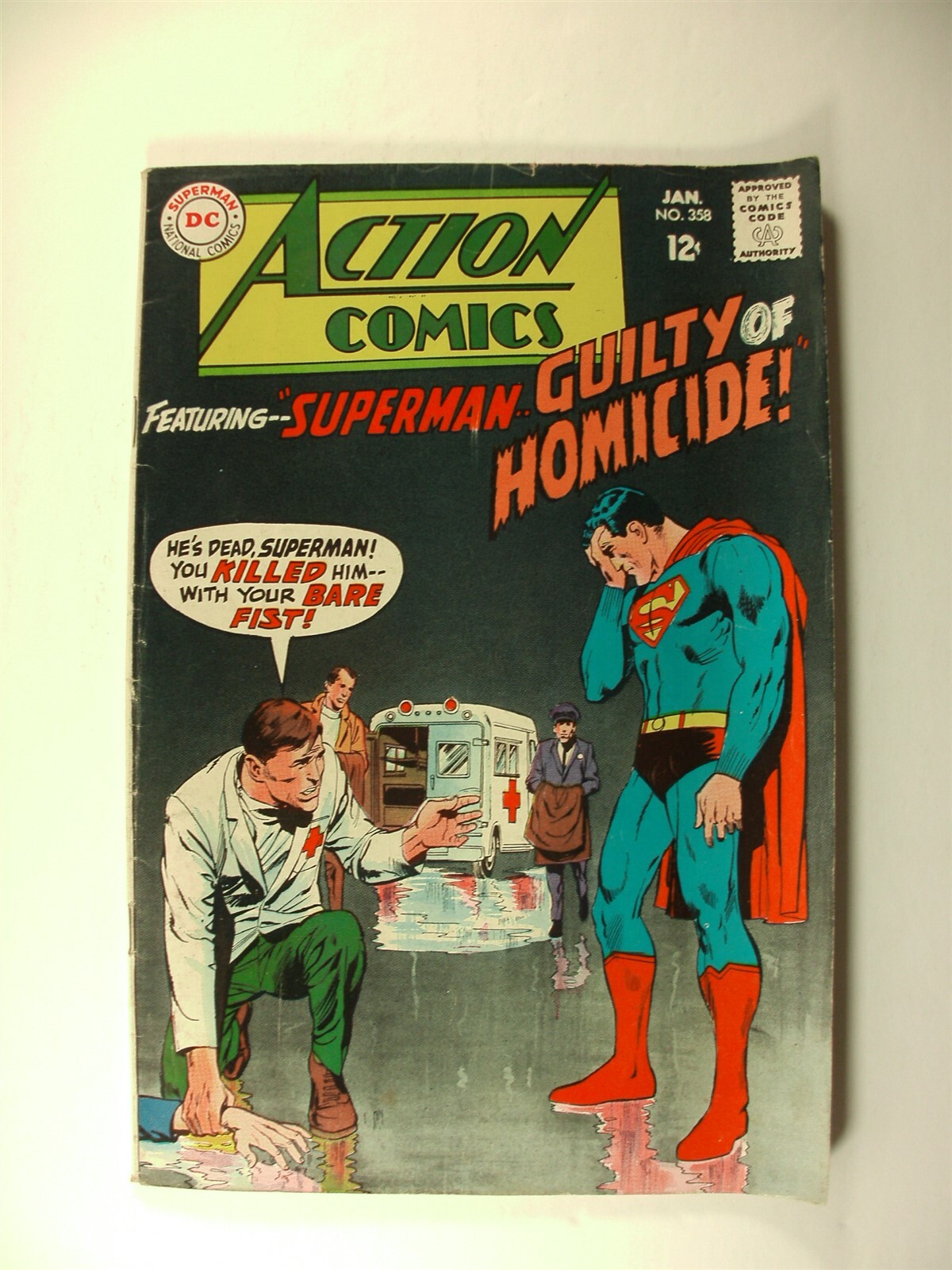 DC Comics Action Comics #358 JAN 1968 (FN+) Superman Guilty! | Comic ...