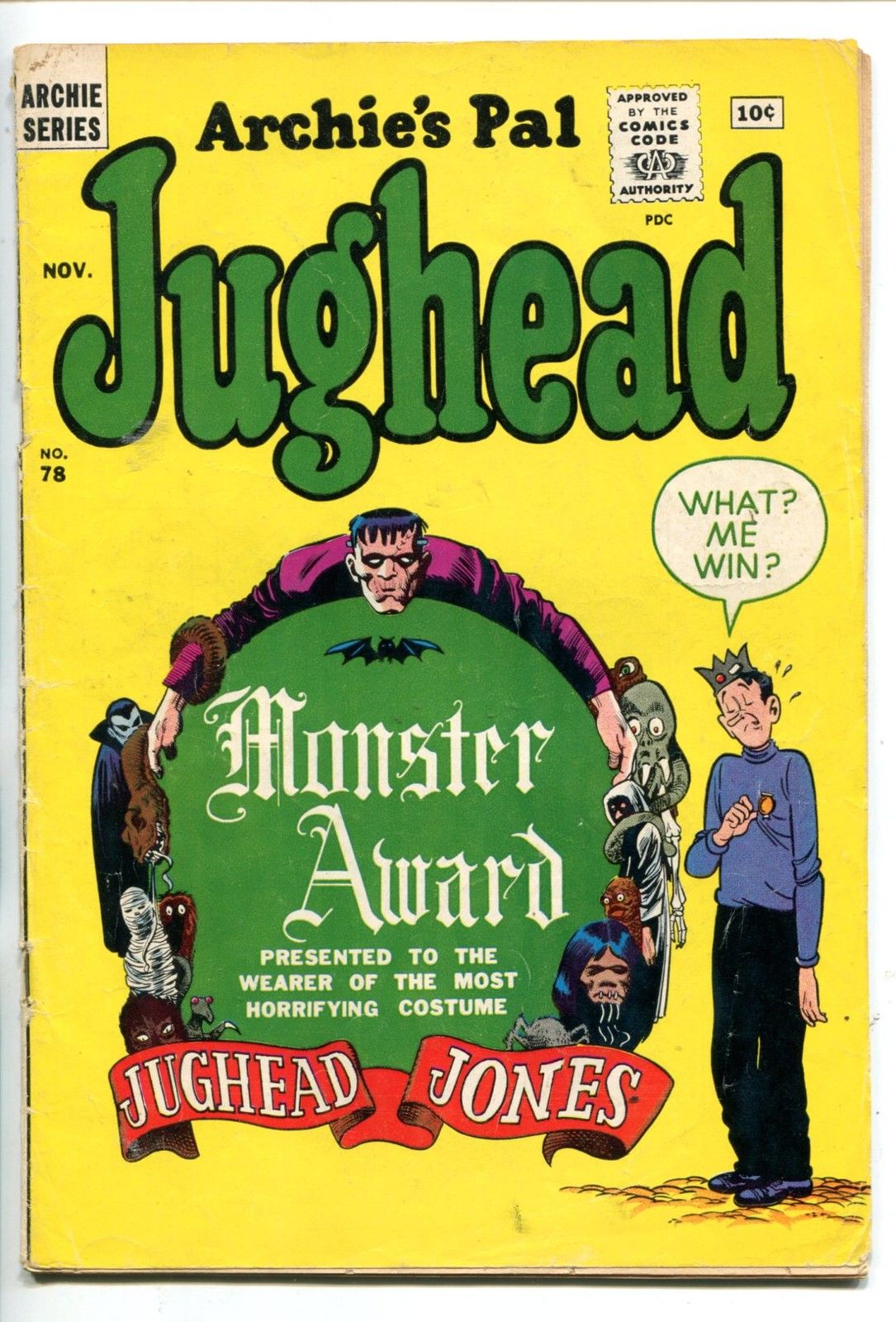 Archie's PAL Jughead #78 1961-Mlj/Archie-Monster Issue-Frankenstein ...