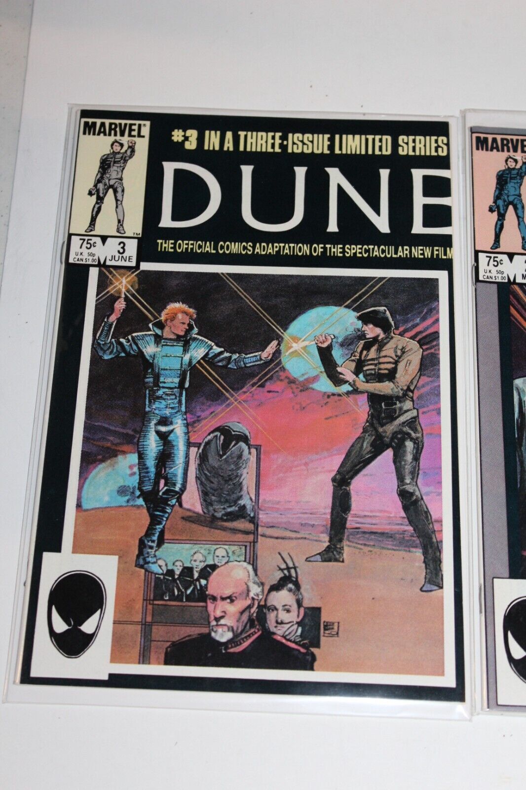 Complete Set Dune 1 2 3 High Grade BOARDED 1985 Marvel Movie Adaptation ...