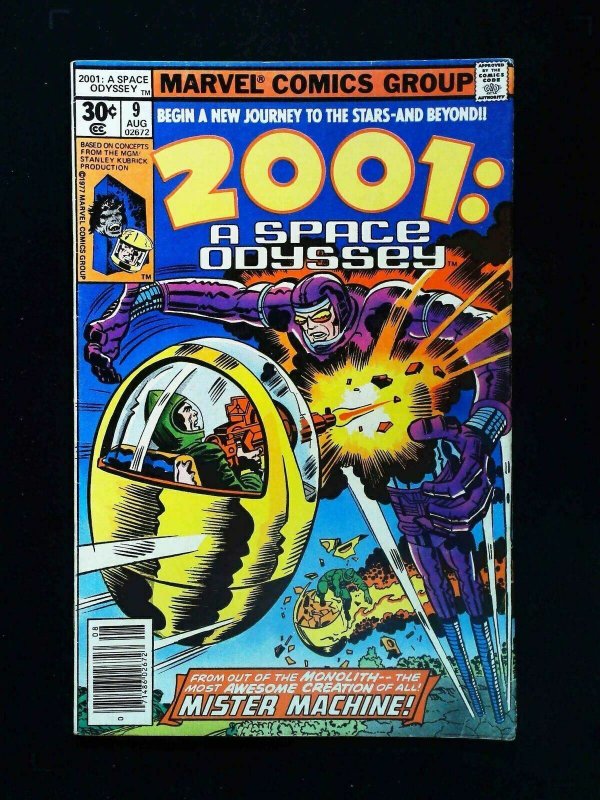 2001 A Space Odyssey #9 Marvel Comics 1977 Vf- Newsstand | Comic Books ...
