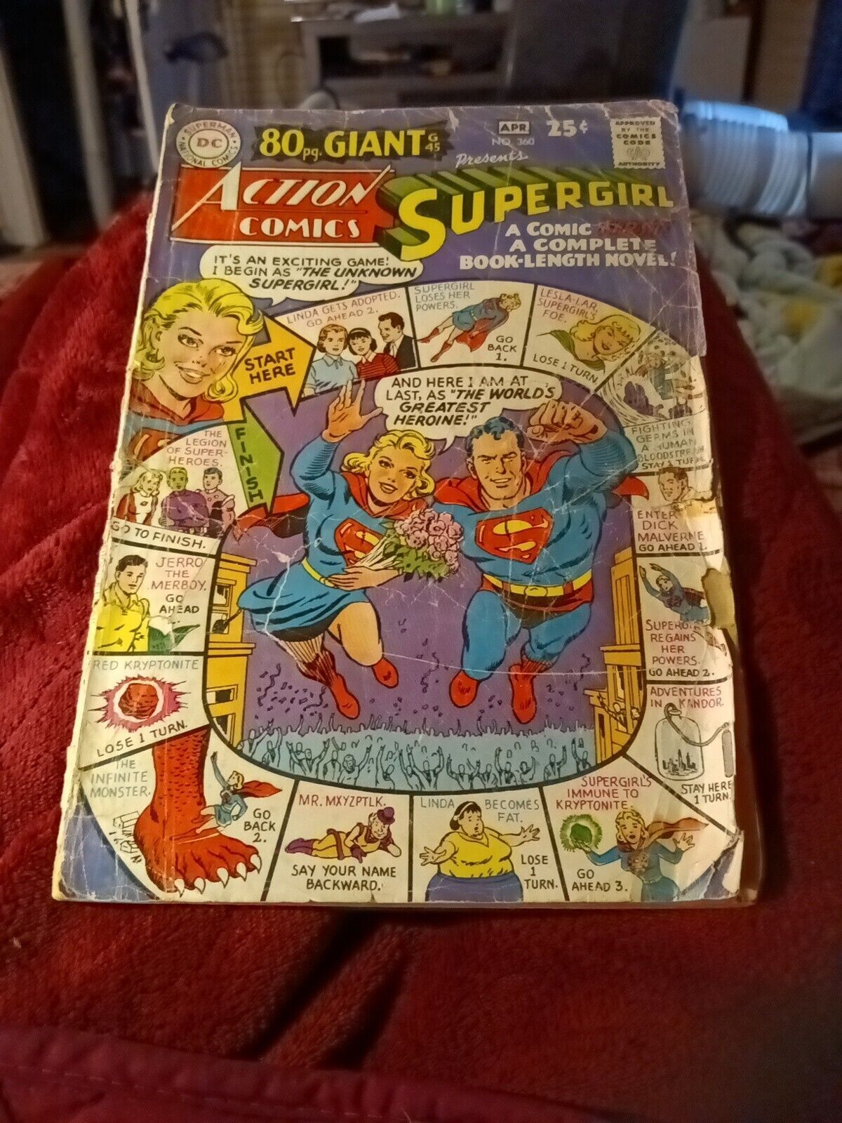 Action Comics #360 80 Page Giant SILVER AGE DC COMICS 1968 Supergirl ...