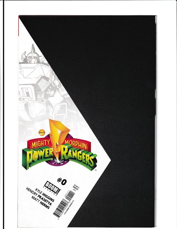 Mighty Morphin Power Rangers #0B (2016) Black Power Ranger Boom Comics ...
