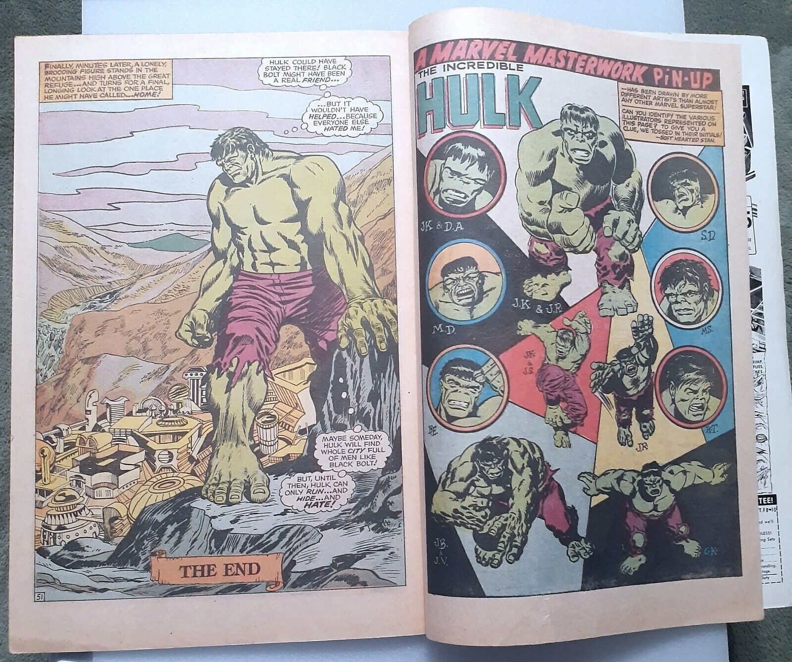Hulk Annual #1 (1968) HOT KEY 1st Battle vs The Inhumans Thunderbolts ...