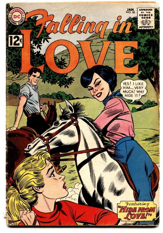 Falling in Love #56 Comic Book 1963-Dc Romance Comics-Horseback | Comic ...