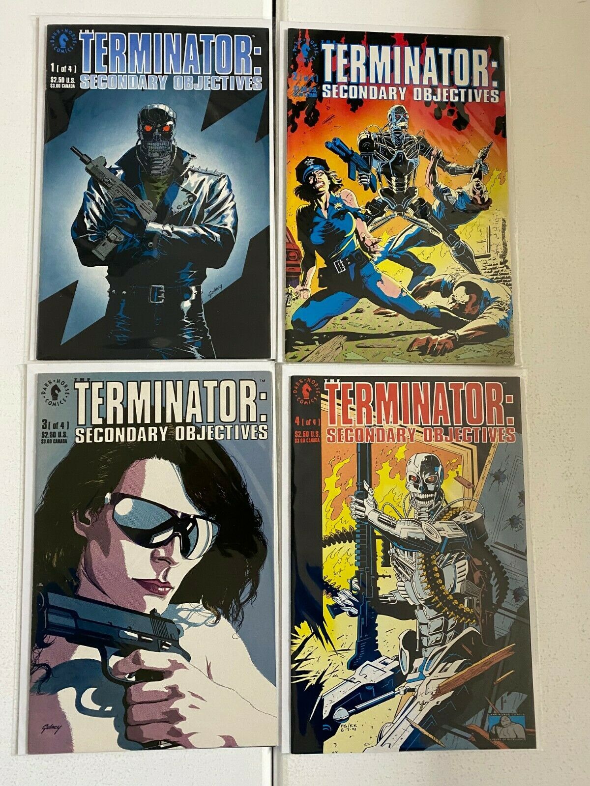 Terminator Secondary Objectives set #1-4 6.0 FN (1991 Dark Horse ...