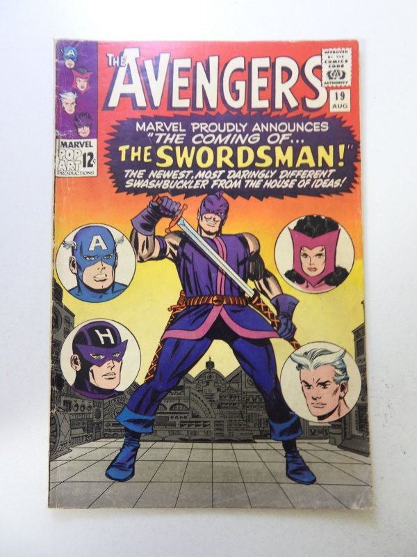 The Avengers #19 (1965) 1st appearance of The Swordsman FN- condition ...
