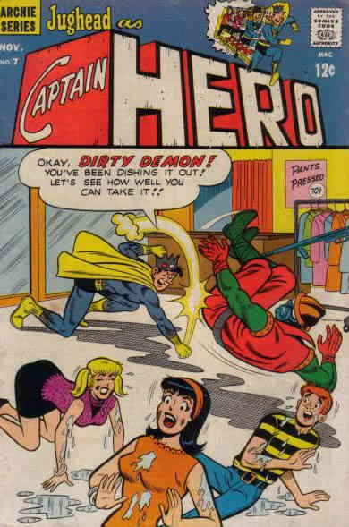 Jughead as Captain Hero #7 VG ; Archie | low grade comic November 1967 ...