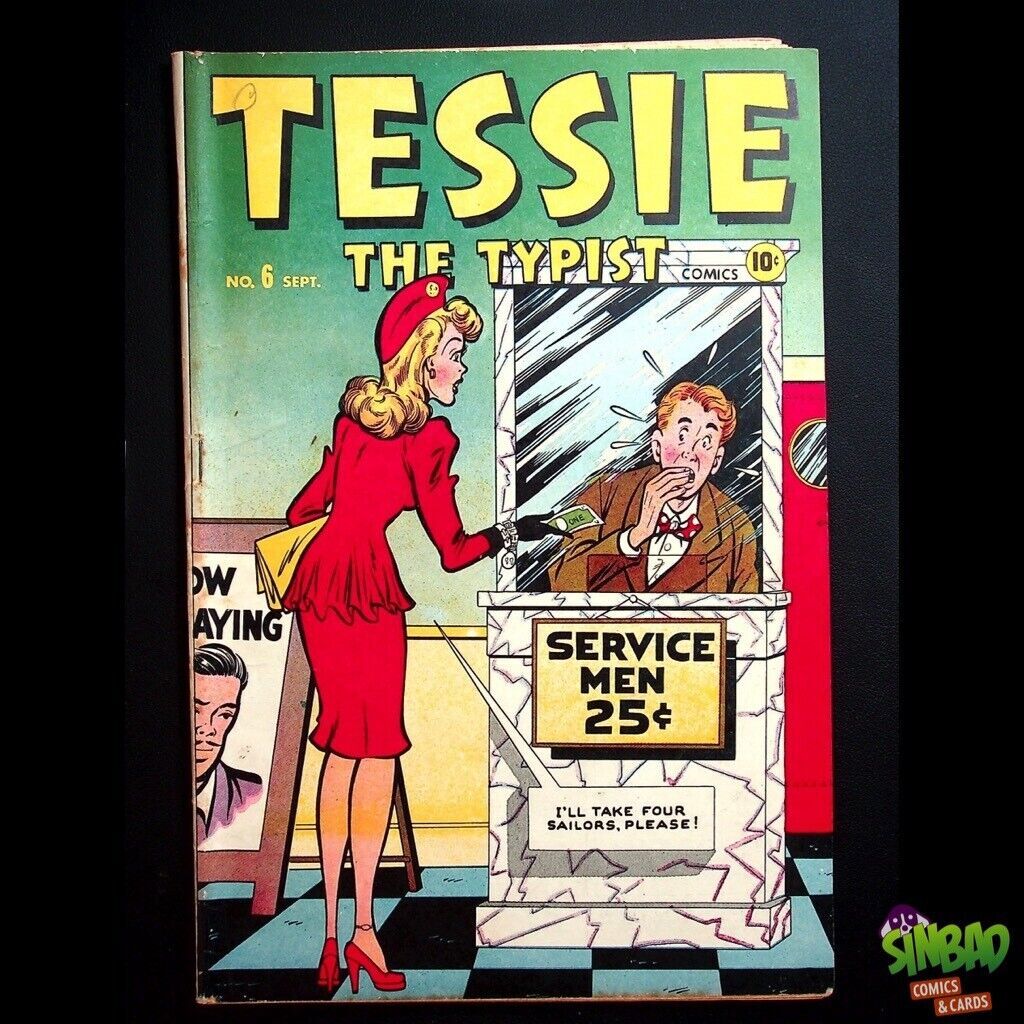 Tessie the Typist 6 | Comic Books - Golden Age, Marvel / HipComic