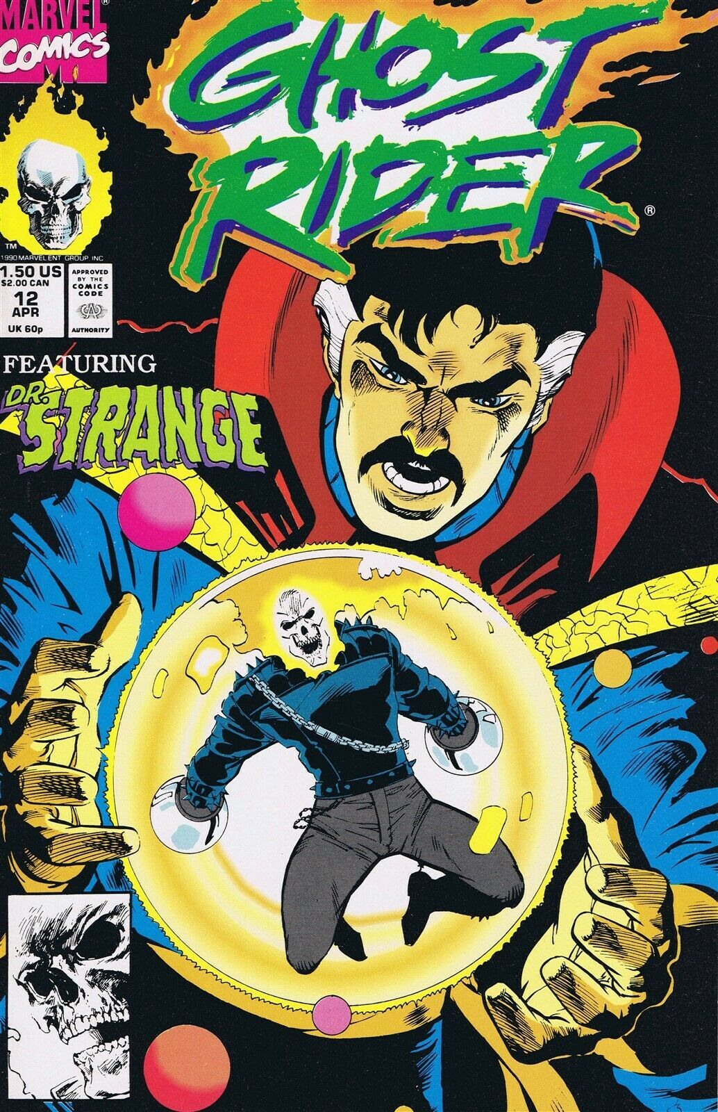 Ghost Rider #12 ORIGINAL Vintage 1991 Marvel Comics Doctor Strange ...
