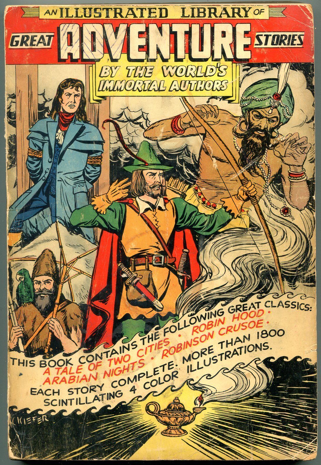 Classics Illustrated Giant Library Of Great Adventure Stories 1948 VG ...