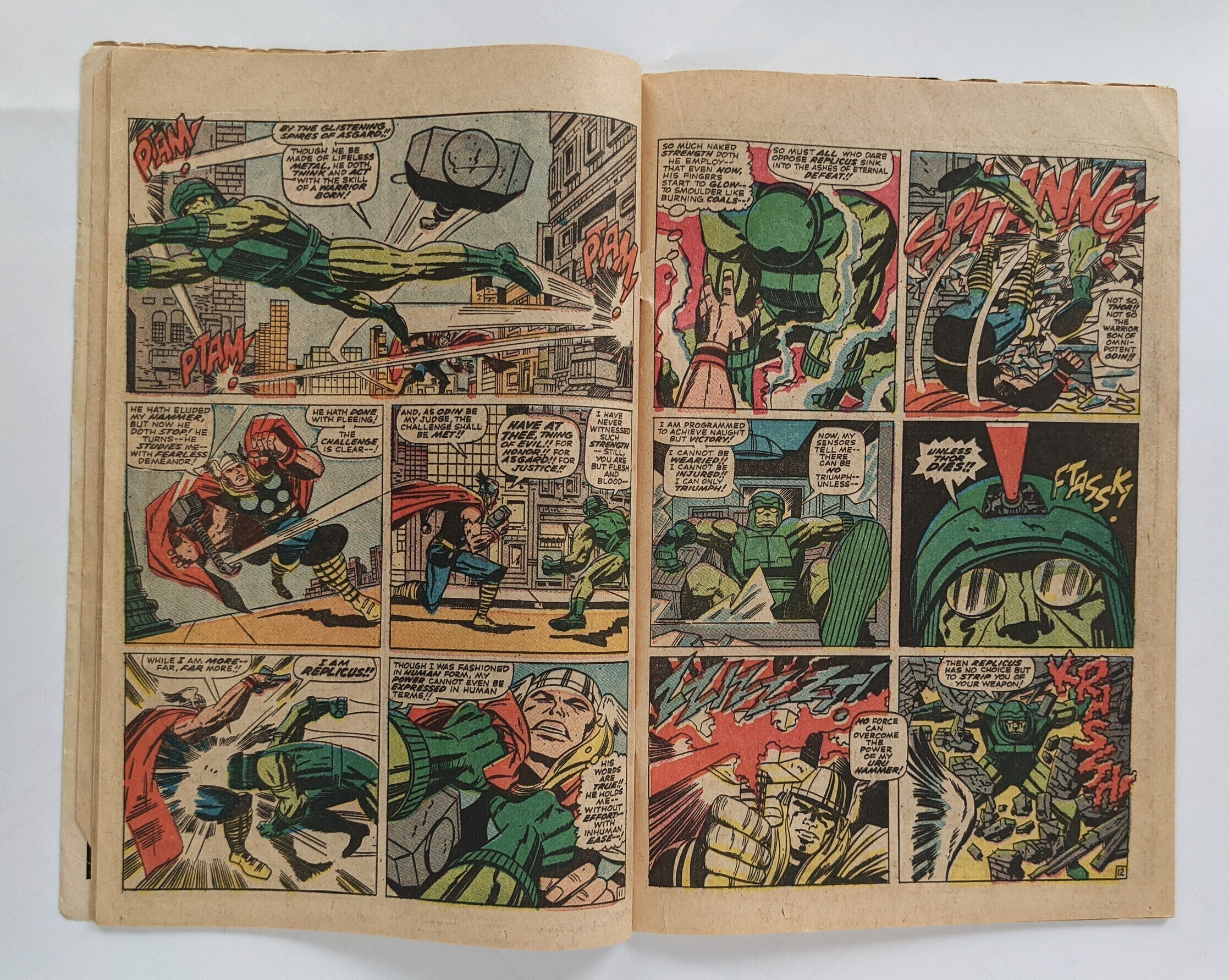 Thor #141 (1967) GD/VG MISSING CUT-OUT one panel on story page 9 ...