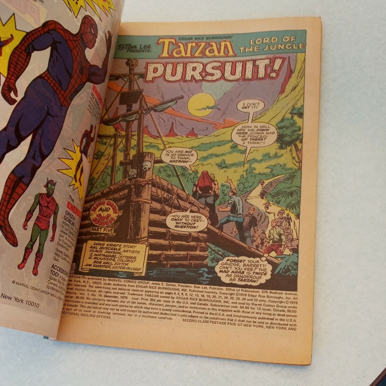 Tarzan 18 19 20 Marvel Comics 1978 Bronze Age Direct Edition Variant ...