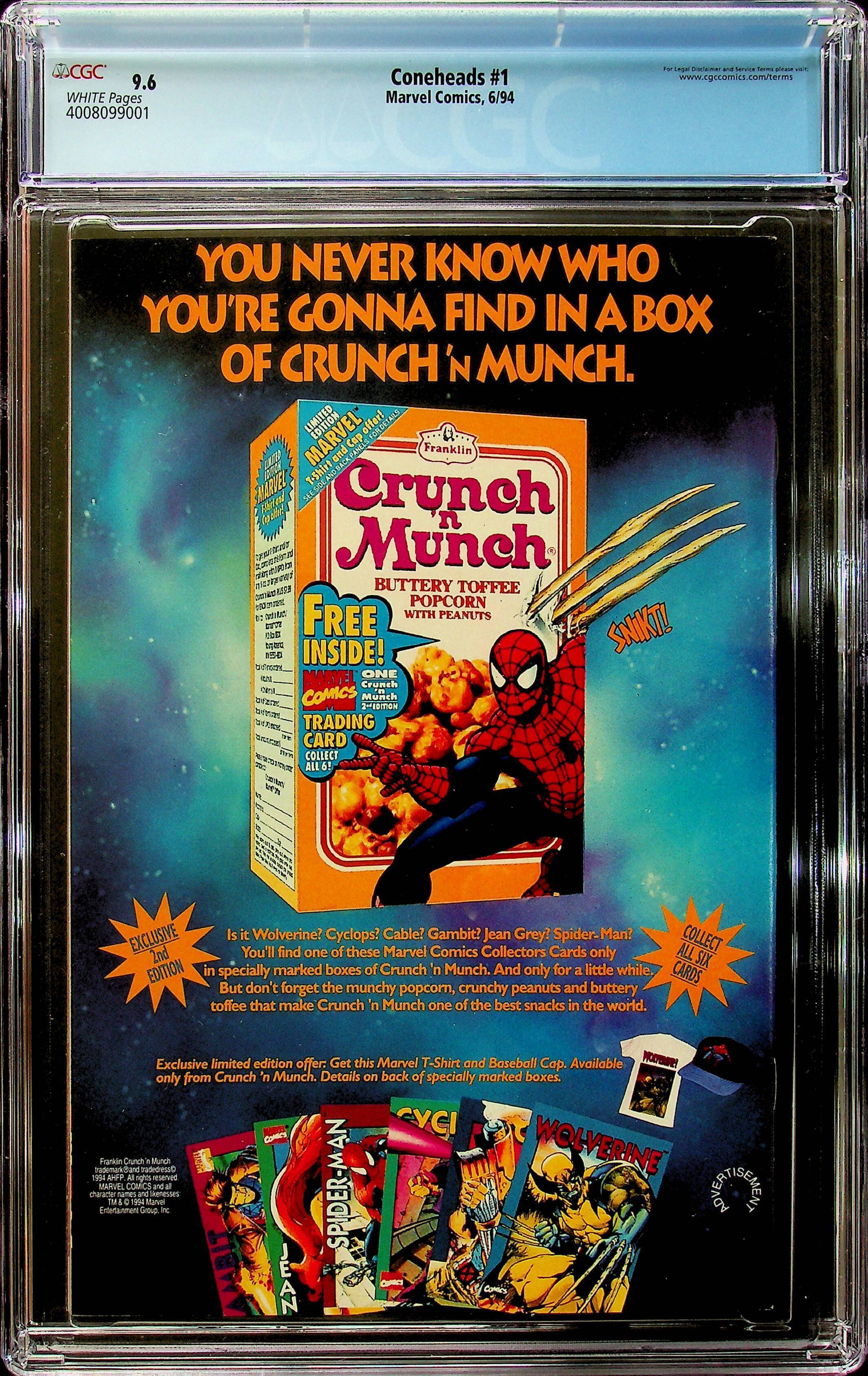 Coneheads #1 (1994) - CGC 9.6 - Cert#4008099001 | Comic Books - Modern ...