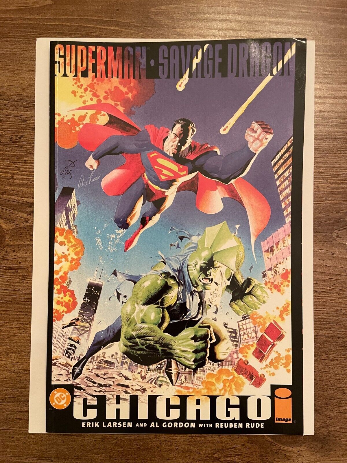 Superman Savage Dragon Chicago Image DC Graphic Novel Comic Book Larsen ...