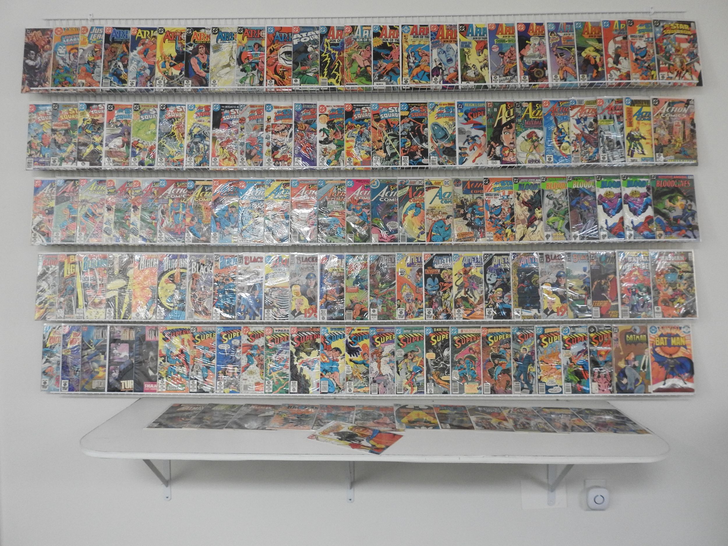 Huge Lot of 130+ Comics W/ Action Comics, Batman, Superman Avg. VF ...