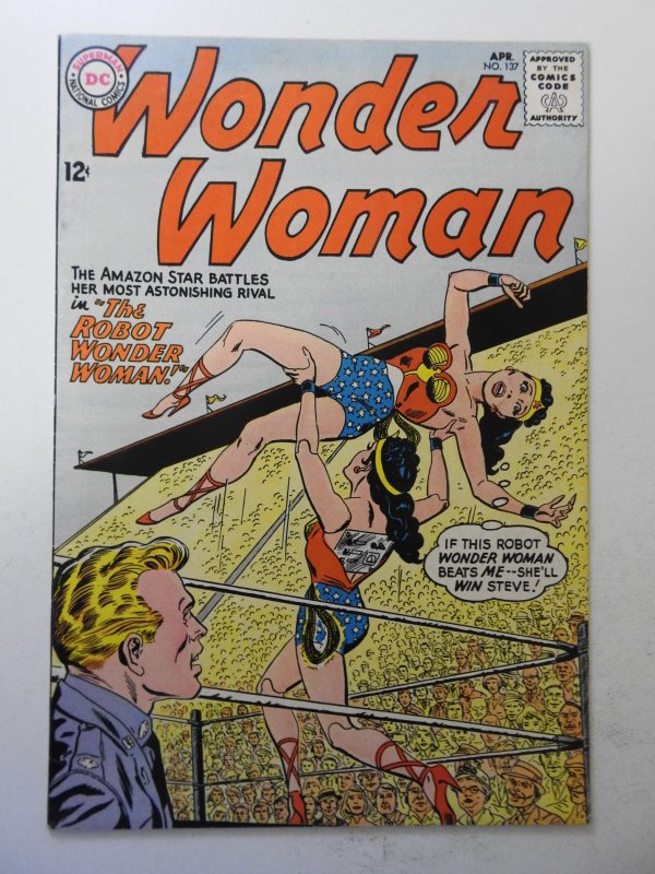 Wonder Woman #137 (1963) FN+ Condition! stamp bottom right 1st page ...