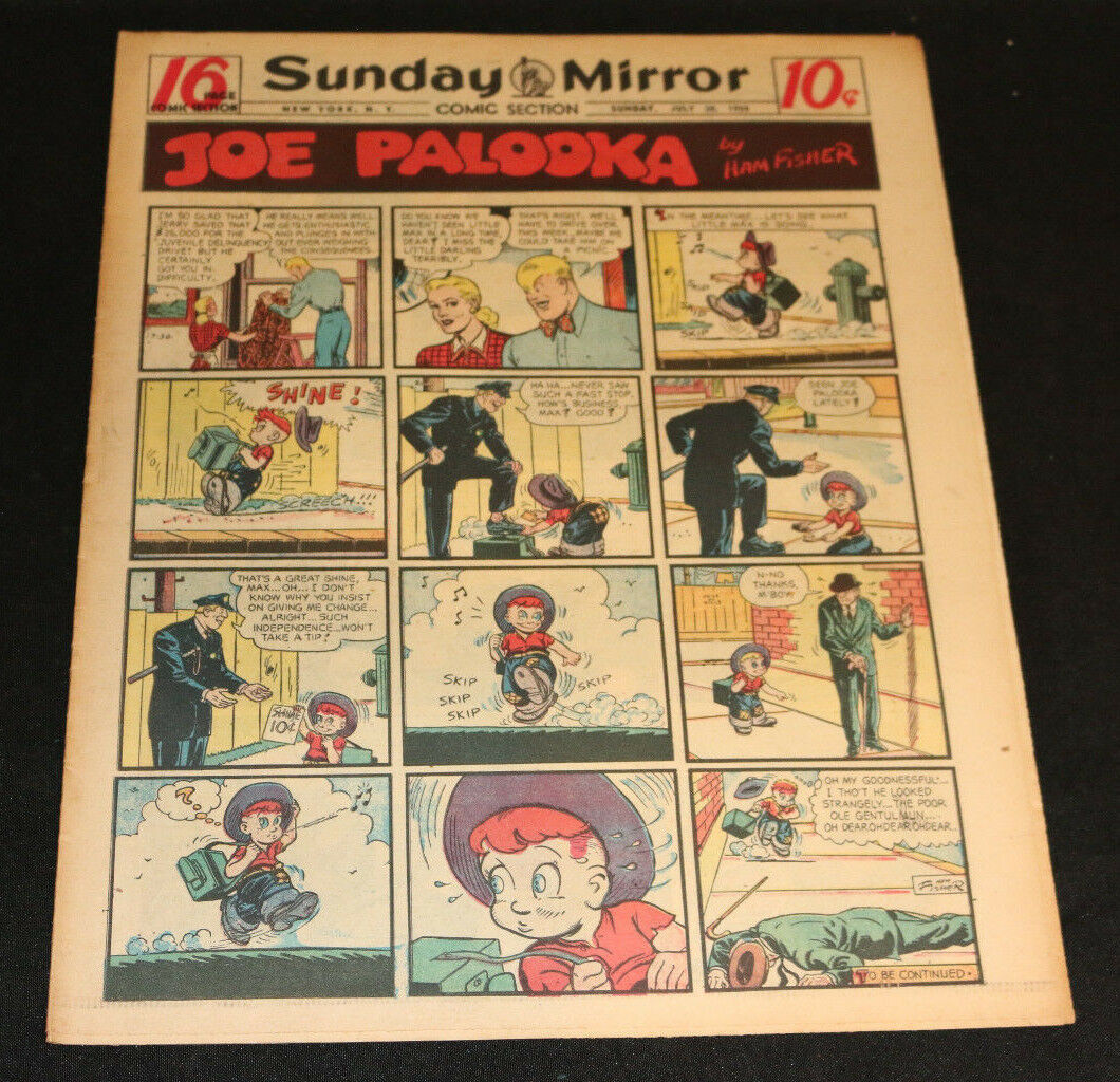 1950 Sunday Mirror Weekly Comic Section July 30th (VF) Superman Train ...