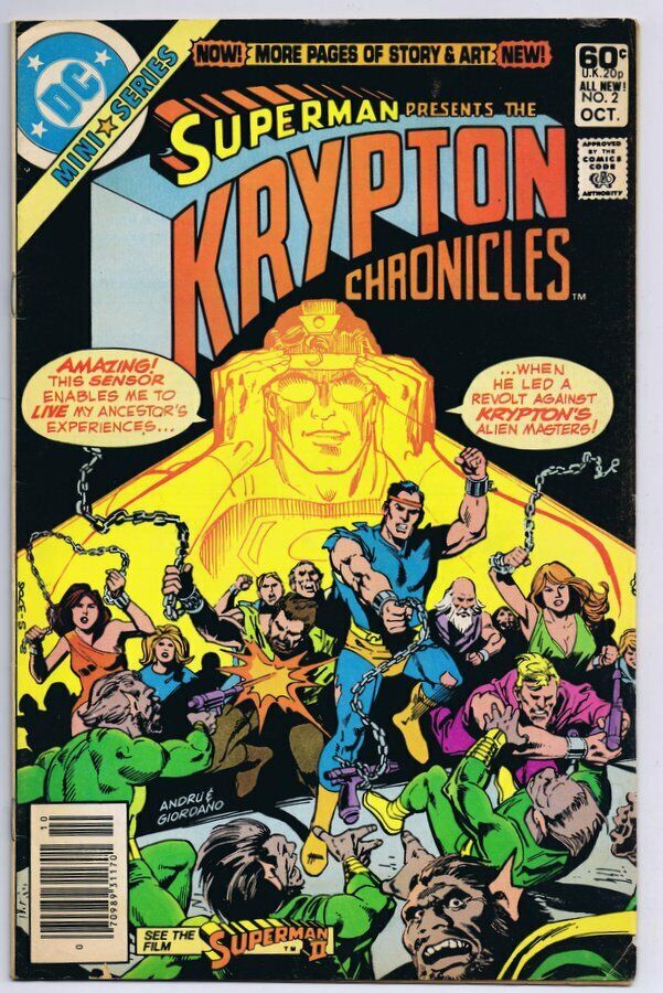 Superman Krypton Chronicles #2 ORIGINAL Vintage 1981 DC Comics ...