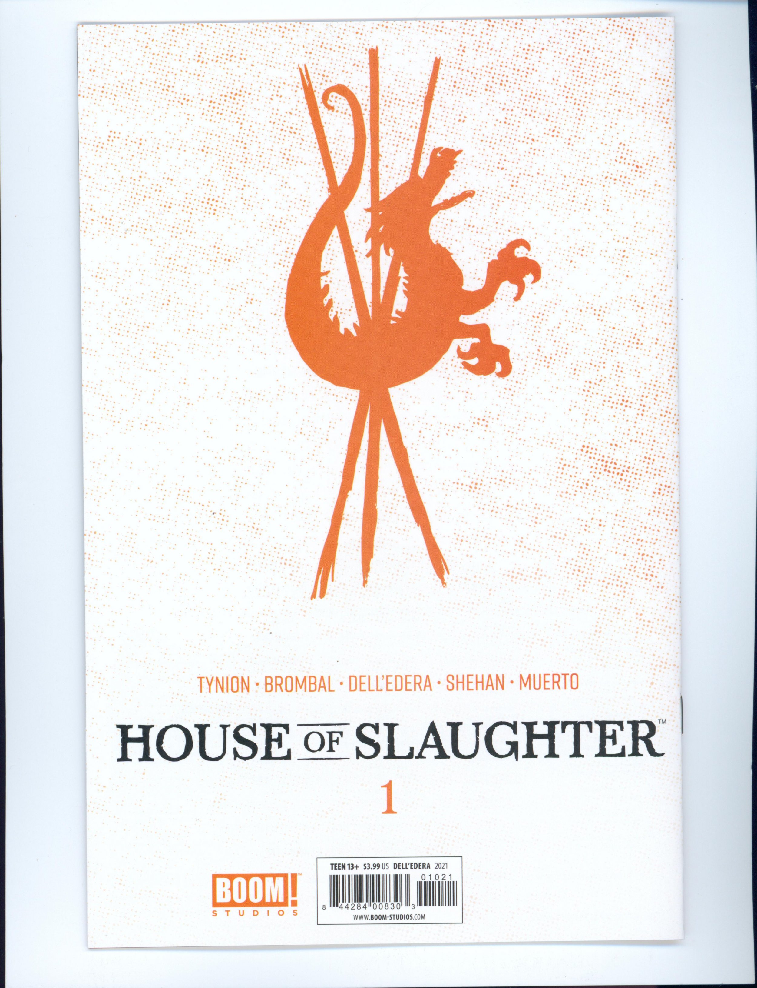 House of Slaughter #1 Dell'edera variant 1st app. of Jace Boucher ...