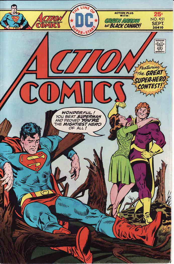 Action Comics #451 FN ; DC | Superman 1975 Green Arrow Black Canary ...