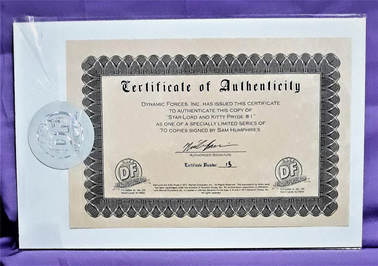 Secret Wars STAR-LORD and KITTY PRYDE #1 Signed by Sam Humphries Marvel ...