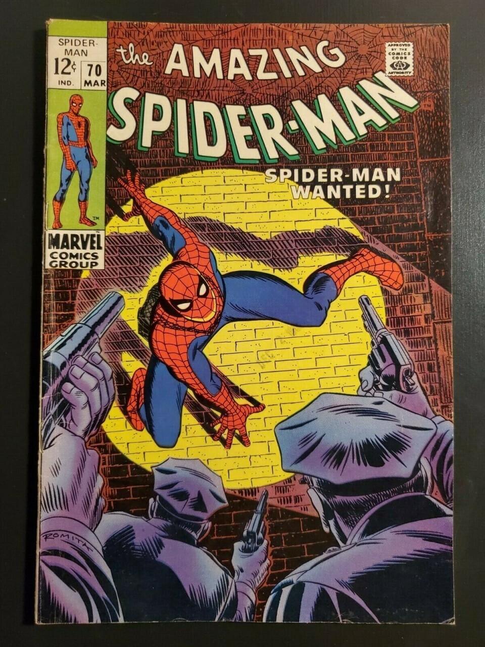 Amazing Spider-Man 70 (1968) F (6.0) 1st app. Vanessa Fisk in cameo ...