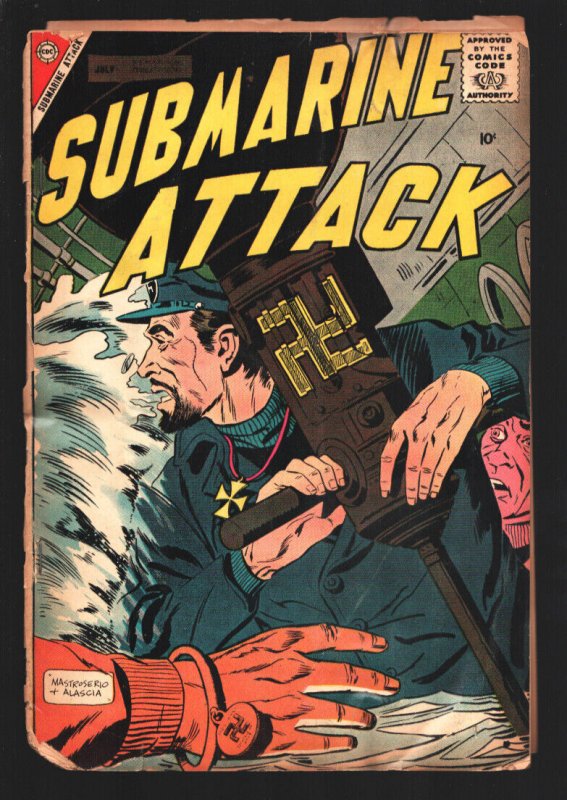 Submarine Attack #36 1962-Charlton-WWII story-Teddy Roosevelt-VF/FN | Comic Books - Silver Age ...