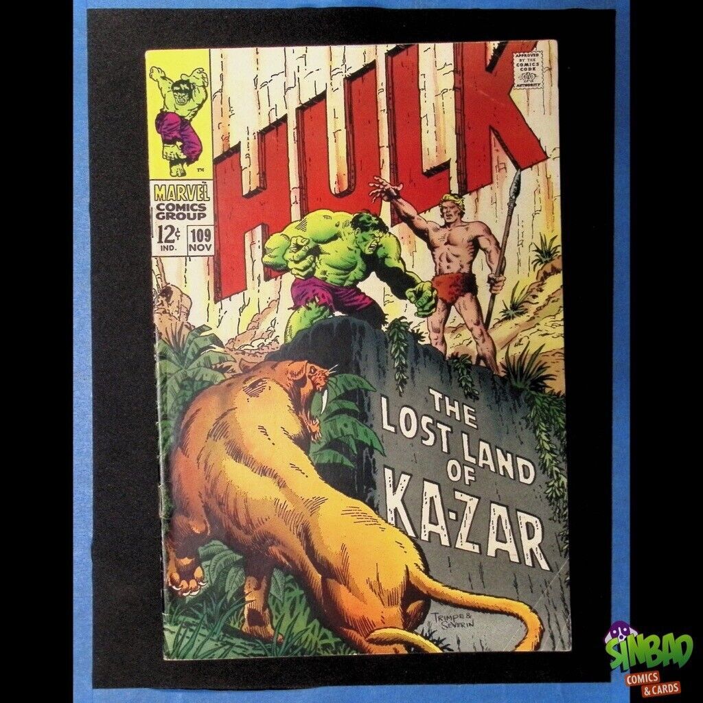The Incredible Hulk, Vol. 1 #109 - | Comic Books - Silver Age, Marvel ...