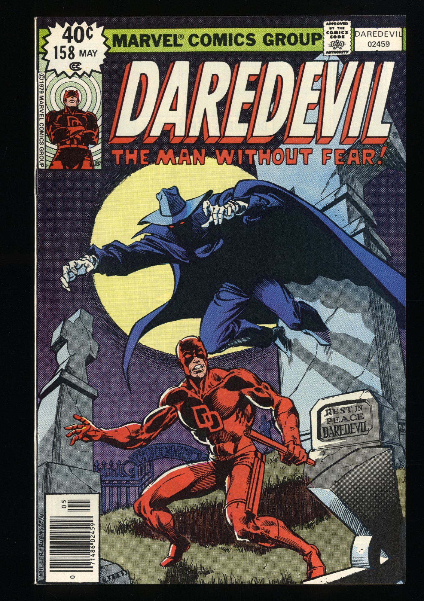 Daredevil #158 VF 8.0 1st Frank Miller in Daredevil! Death of Stalker ...