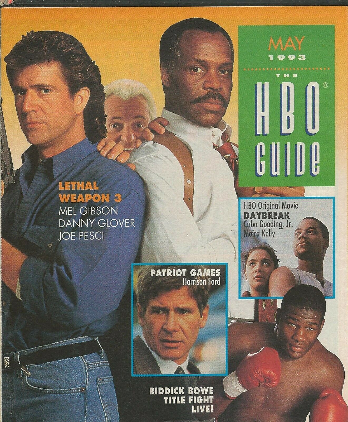 ORIGINAL Vintage June 1993 HBO Guide Magazine Lethal Weapon 3 Batman ...