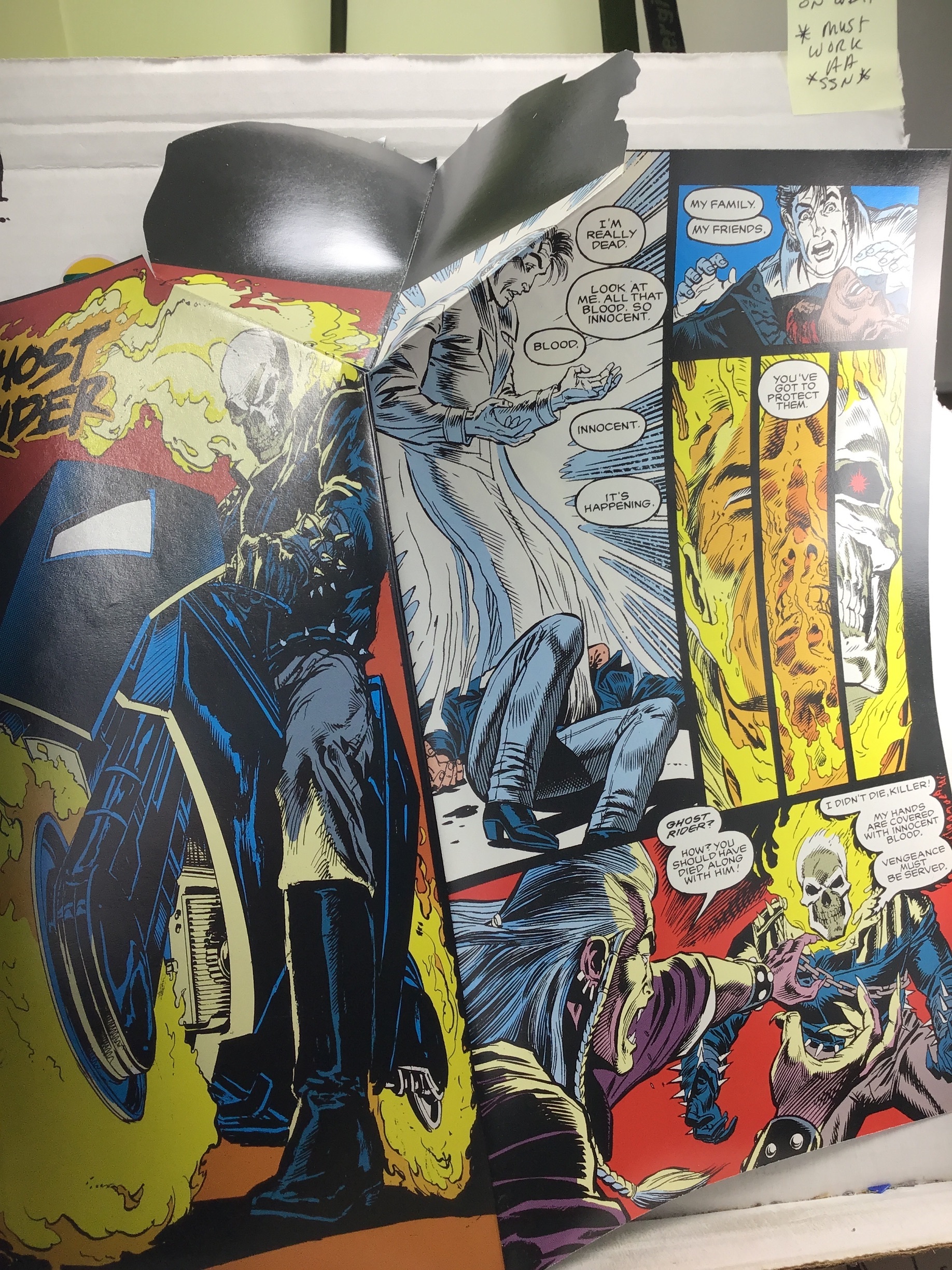 Ghost Rider #25 (1992) nm with pull out center fold | Comic Books ...
