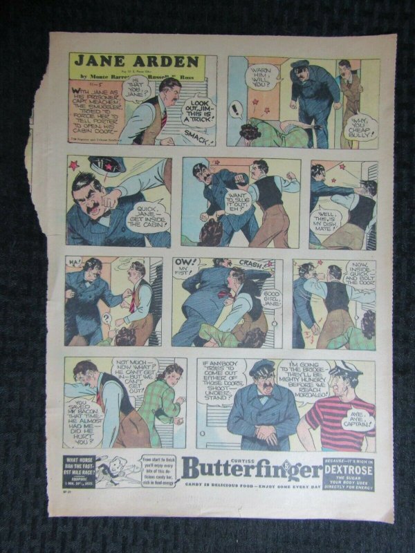 1939 JANE ARDEN Barrett & Ross 11x15" Newspaper Comic Strip LOT L of 9 ...