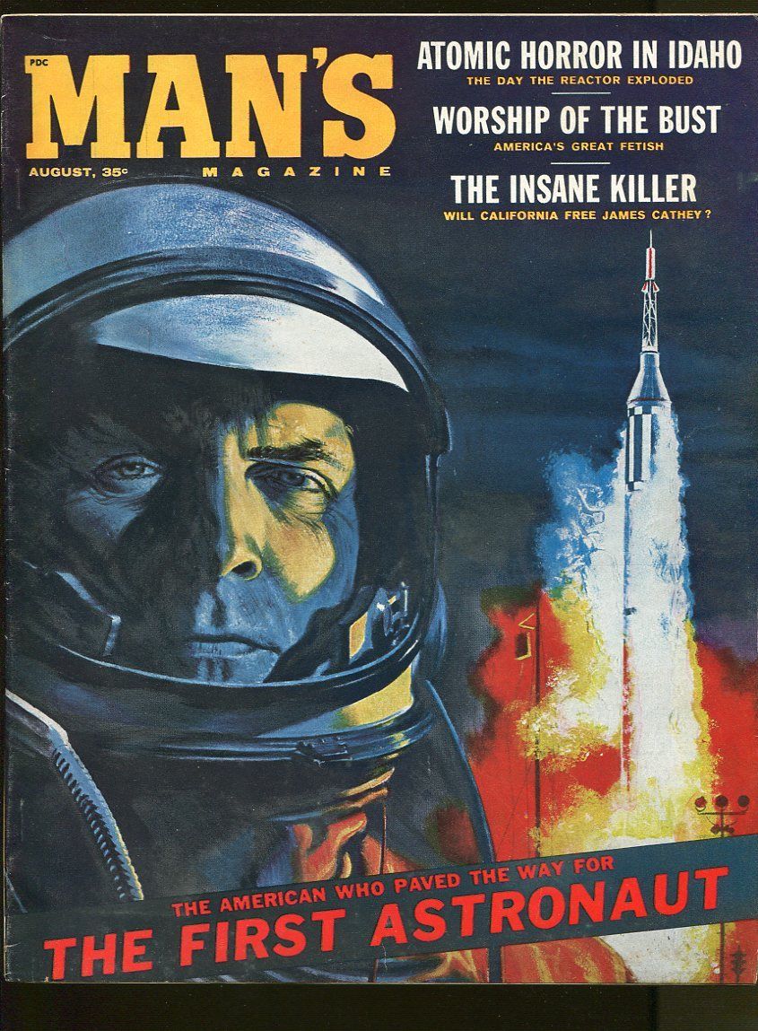 Man's Magazine August 1961-Atomic Horror in Idaho-Worship of the Bust-Fn+ | Comic Collectibles ...