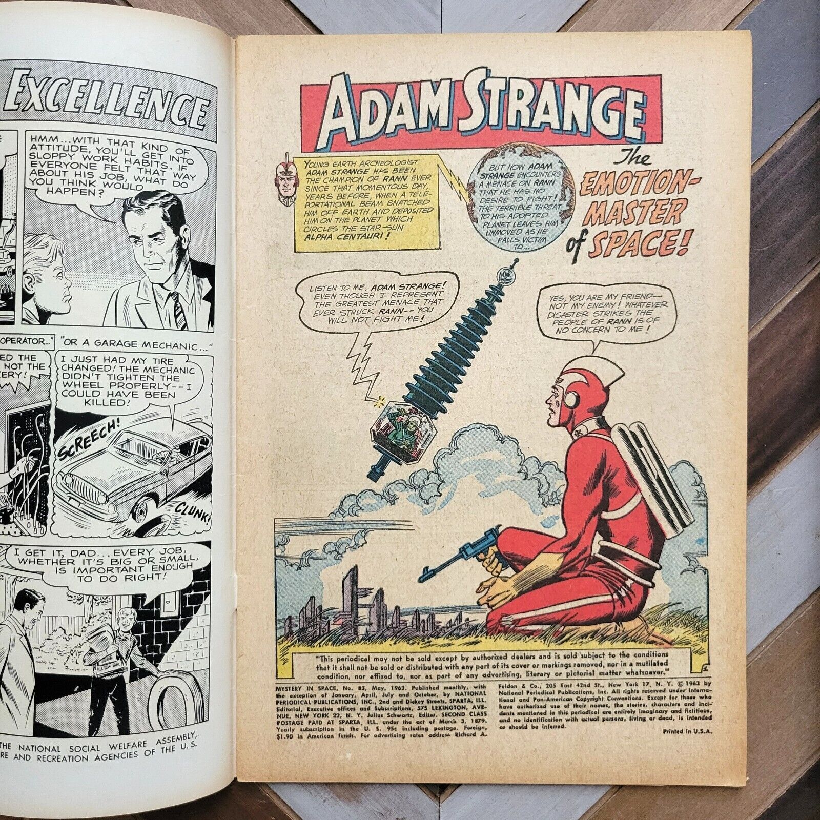 Mystery in Space #83 FN- (DC 1963) Starring Adam Strange & the Star ...