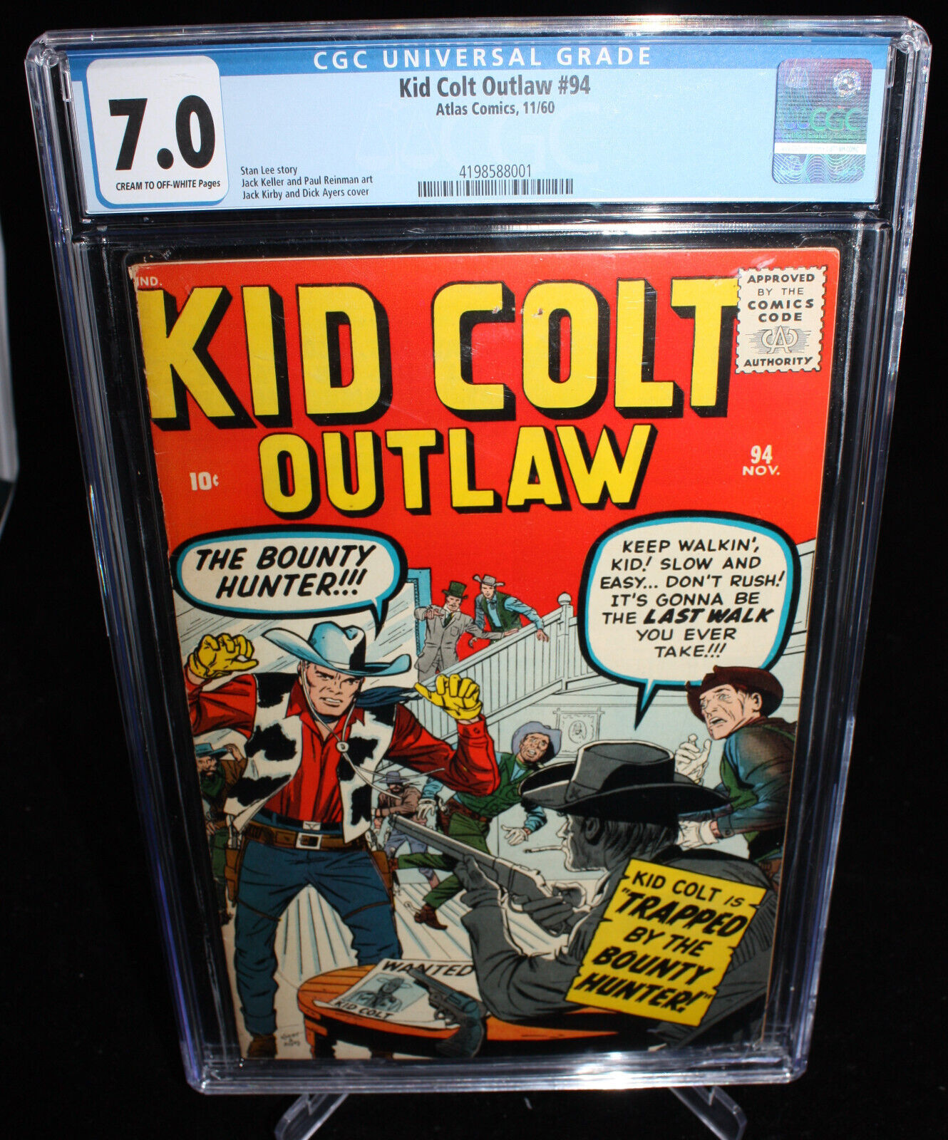 Kid Colt Outlaw #94 (CGC 7.0) Jack Kirby Cover - 1960 | Comic Books ...