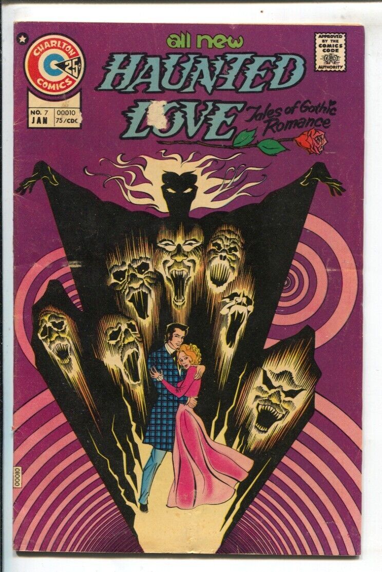 Haunted Love #7 1975-Charlton-Joe Staton-Nick Cuti-Pat Boyette-Gothic ...