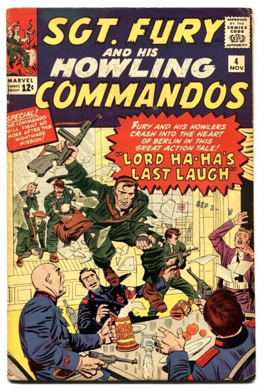 SGT Fury and HIS Howling Commandos-#4-1963-Marvel-Kirby Art-Wwii ...