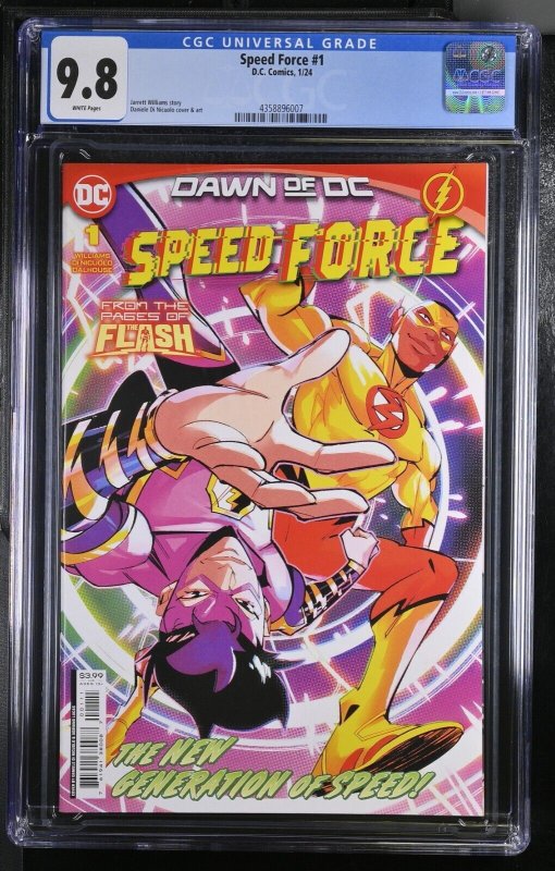 Speed Force #1 CGC 9.8 Nicuolo Cover A DC 2023 Flash Teen Titans White ...