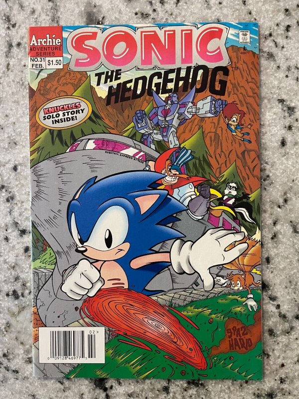 Sonic The Hedgehog # 31 VF Archie Adventure Series Comic Book Knuckles ...