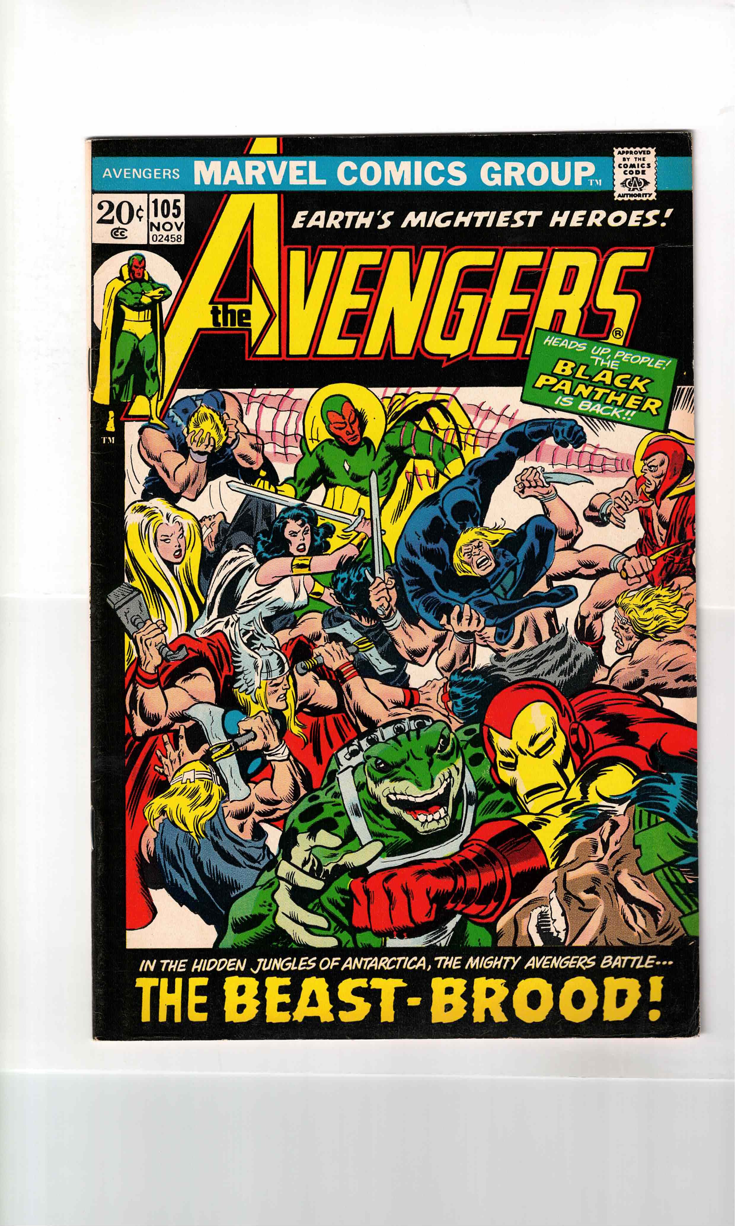 The Avengers #105 (1972) 6.0 FN | Comic Books - Bronze Age, Marvel ...
