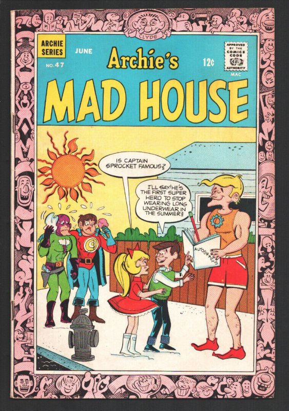 Archie's Mad House #47 1966-Captain Sprocket story-Sci-fi themes-VG ...