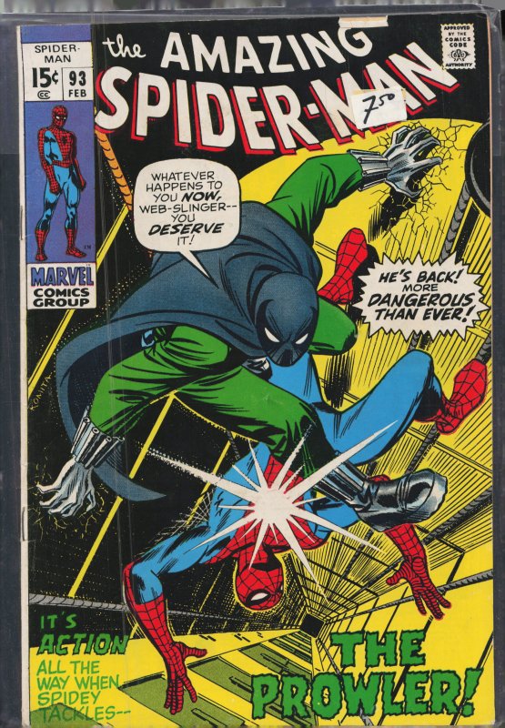The Amazing Spider-Man #93 (1971) Spider-Man [Key Issue] | Comic Books ...
