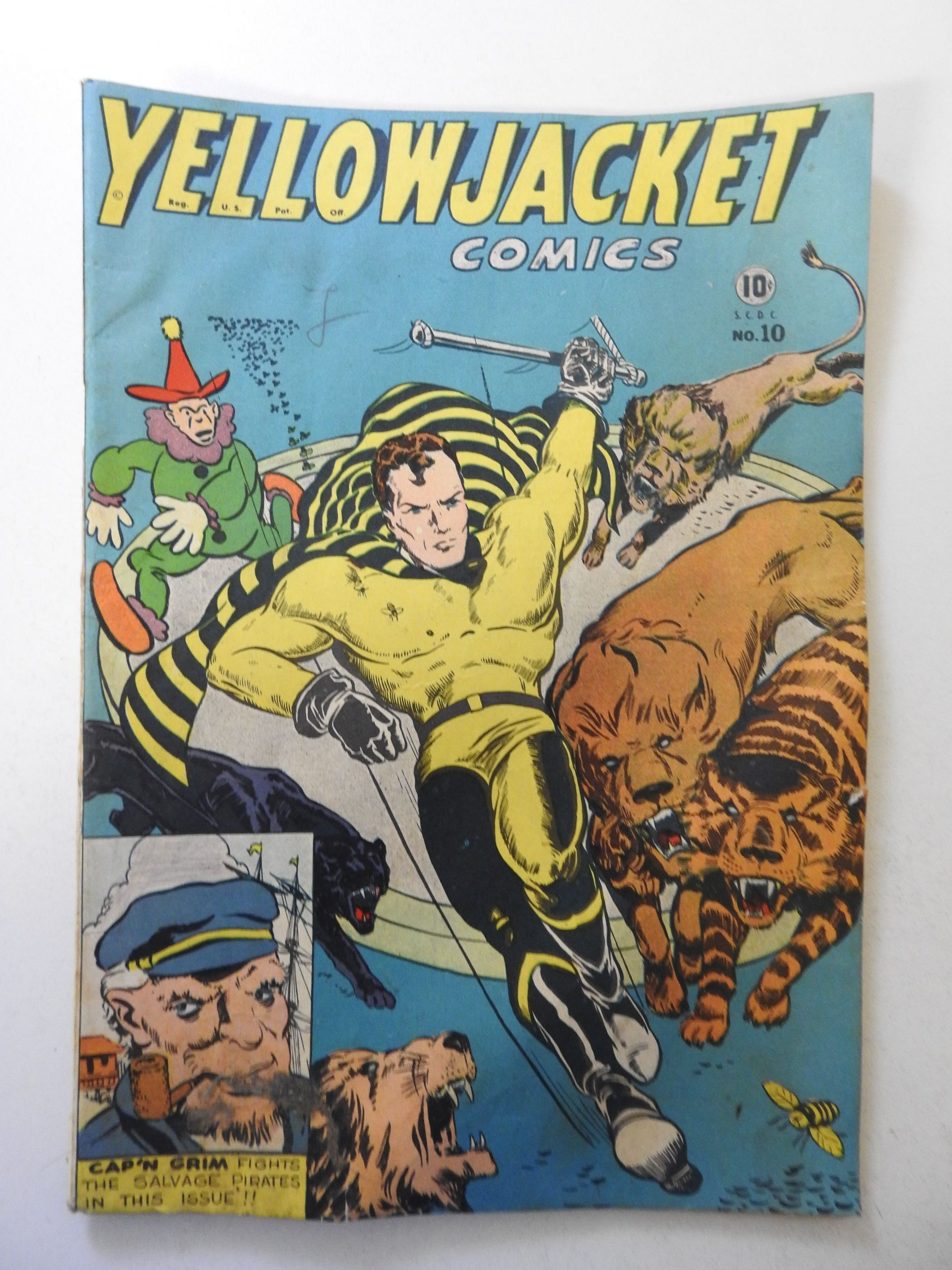 Yellowjacket Comics #10 (1946) GD Condition pencil fc | Comic Books - Golden Age, Charlton ...
