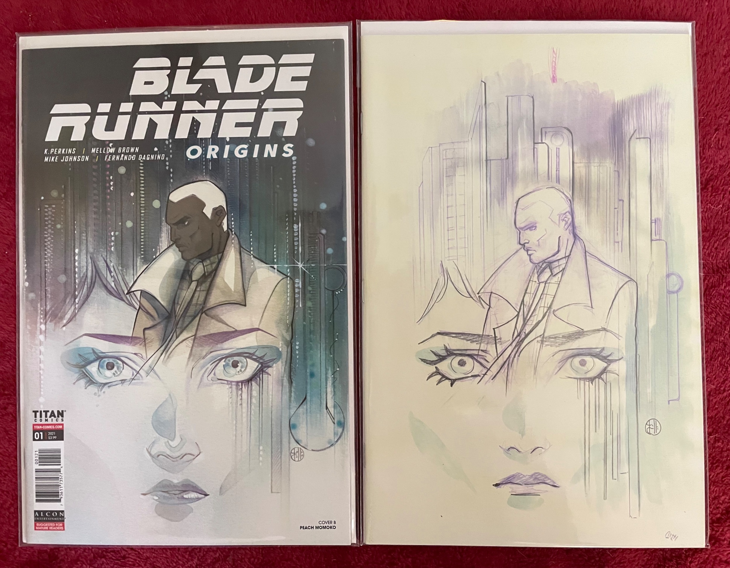 Blade Runner Origins 1 & Sketch 1 Peach Momoko | Comic Books - Modern ...