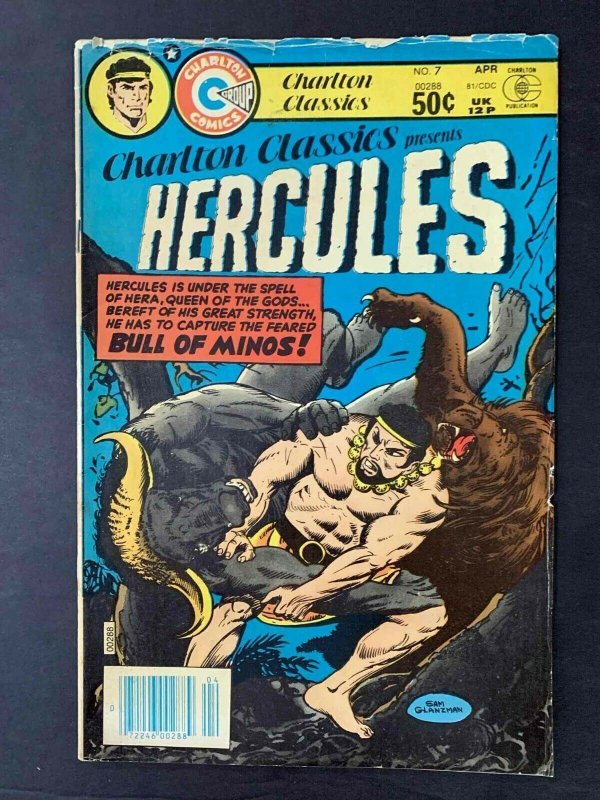 Hercules #7 Charlton Comics 1968 Vg/Fn Newsstand | Comic Books - Bronze ...