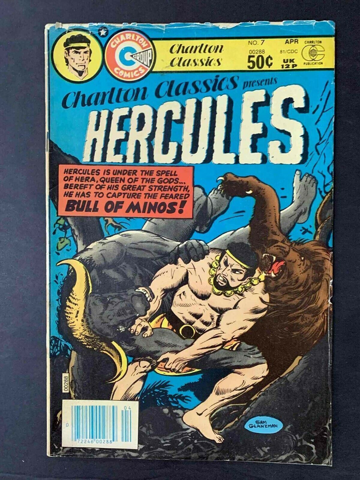 Hercules #7 Charlton Comics 1968 Vg/Fn Newsstand | Comic Books - Bronze ...
